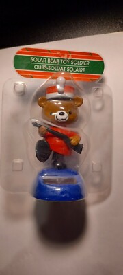 Solar BEAR TOY SOLDIER Bobble Head 4.5" ~ NEW IN PACKAGE & WORKS | eBay