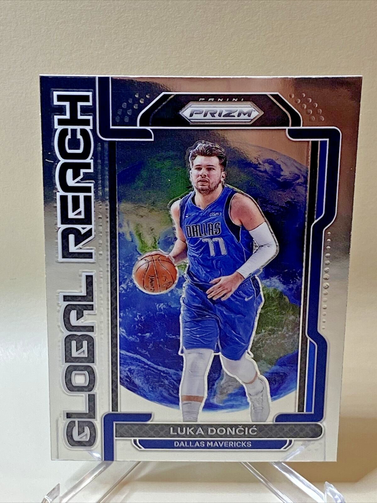 2021-22 Luka Doncic Panini Prizm Basketball Global Reach Insert Card #4 ...