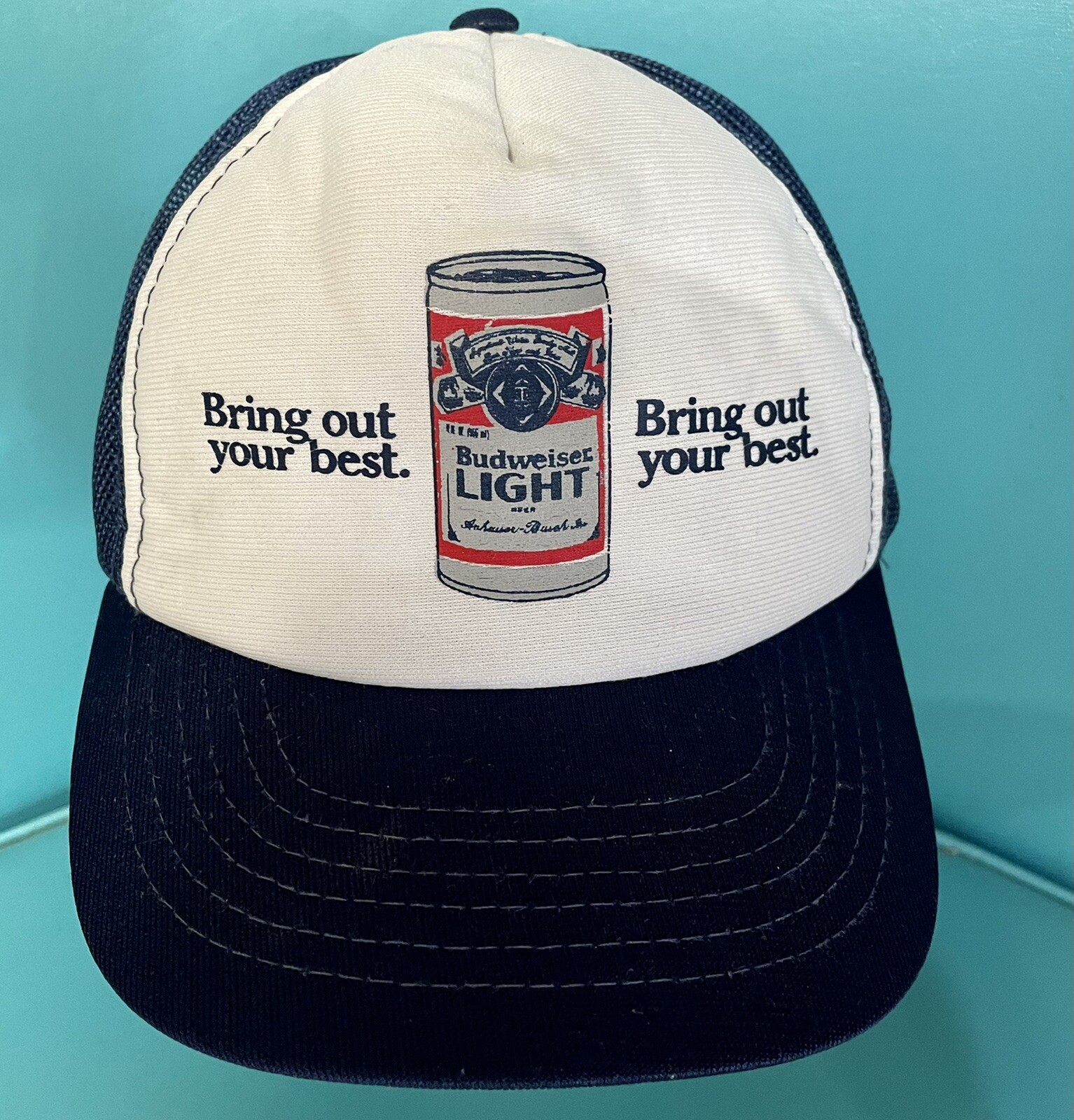 Vintage Budweiser Light Snapback Hat Cap - Gem