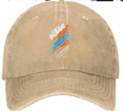 KTM MOTORCYCLE BASEBALL CAP. COLOUR DISTRESSED KHAKI | eBay UK