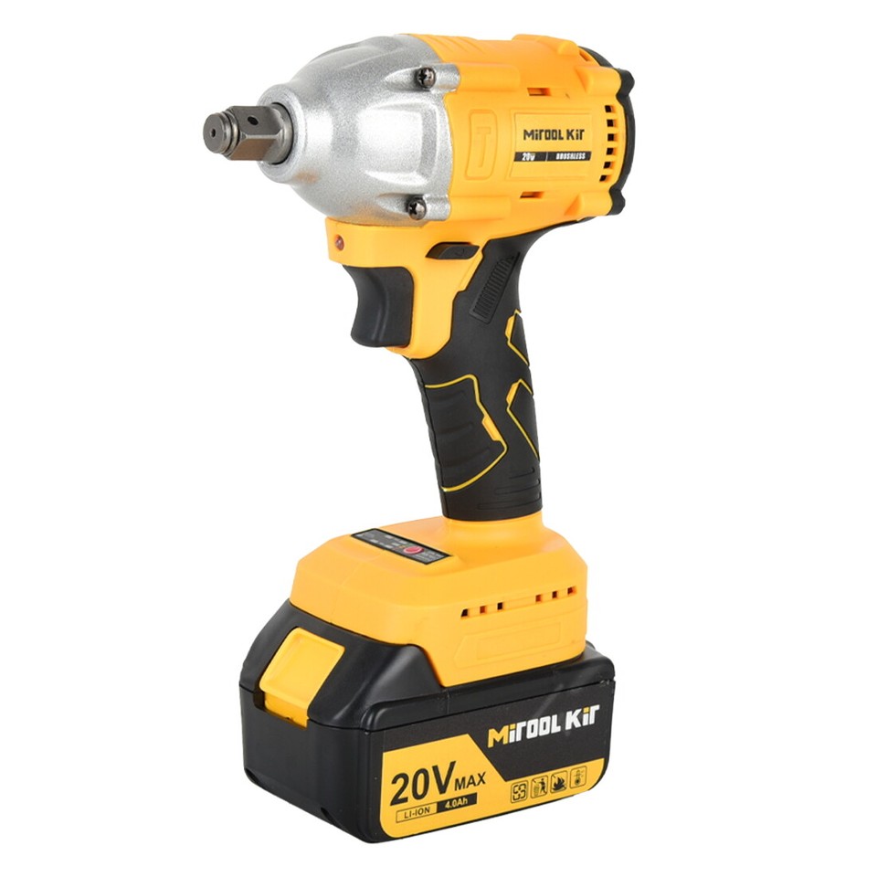 1/2" Electric Wrench Cordless Brushless Impact Rattle Gun Drill Kit w ...