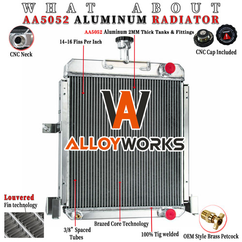 RADIATOR FOR CASE IH 574 674 INTERNATIONAL 2500A 574 #66496C2,539567R2 ...