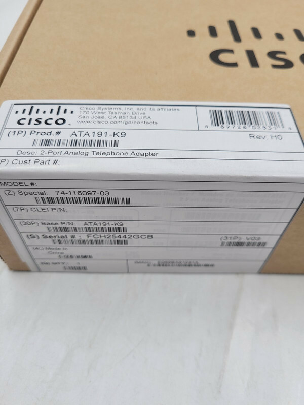 CISCO ATA 191 ANALOG TELEPHONE ADAPTER ATA191-K9 | eBay