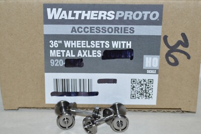 HO scale PARTS Walthers Proto 36" metal wheel wheelset (lot set of 4 ...