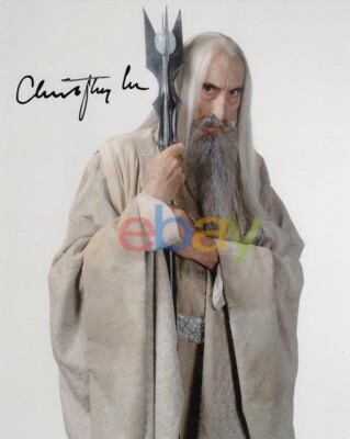 CHRISTOPHER LEE Lord of the Rings Autographed Signed 8x10 Photo reprint ...