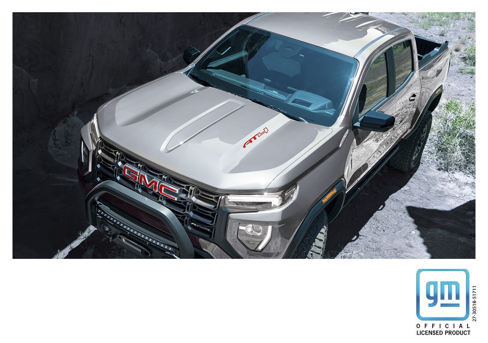 2023 2024 2025 GMC Canyon AT4 Red Hood Decals Set of 2 GM Licensed ...