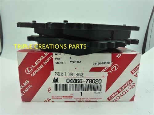 Genuine Toyota 04466-78020 Pad Kit Disc Brake Rear 0446678020 OEM | eBay