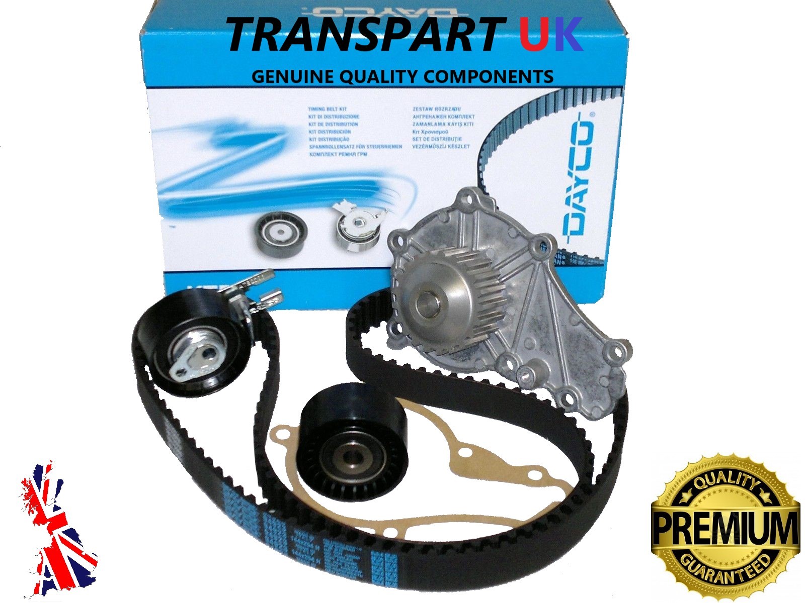 For Ford Fiesta 1.4 Diesel Tdci Timing Belt Kit Water Pump Cambelt Kit ...