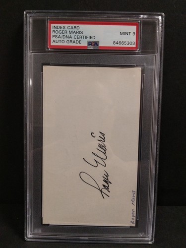 Roger Maris Autograph PSA Certified Mint 9 - # | eBay