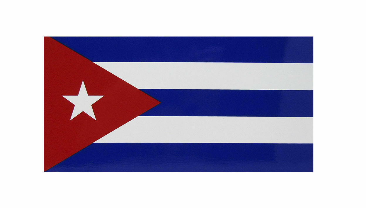 Cuba Cuban Flag Vinyl Decal Bumper Sticker | eBay