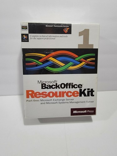 Microsoft BackOffice Resource Kit Pt. 1 : Microsoft Exchange Server and... 9781556159329| eBay