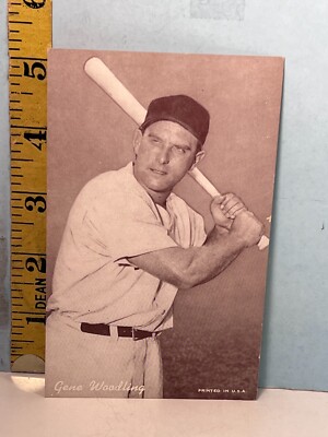 1947-66 Exhibits Baseball Cards: Gene Woodling Yankees | eBay