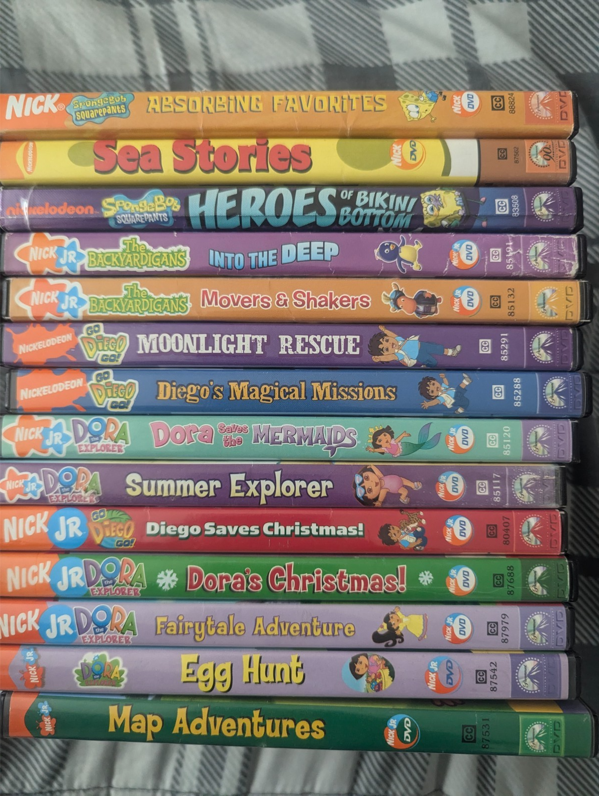 Lot of 14 Nick DVDs (Dora, Diego, Backyardigans, Spongebob) | eBay
