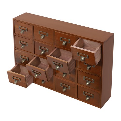 64-Drawer Storage Cabinet Pine Wood Furniture Tabletop Storage Box For ...