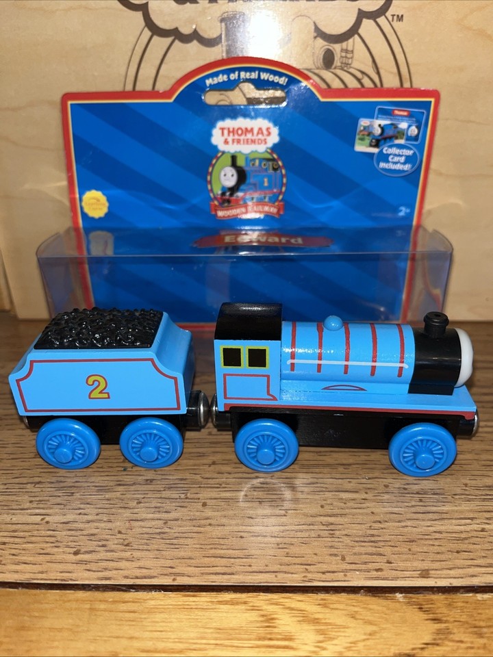 EDWARD ! THOMAS FRIENDS TRAIN WOODEN RAILWAY ~ MINT W Box ! 2003 ...
