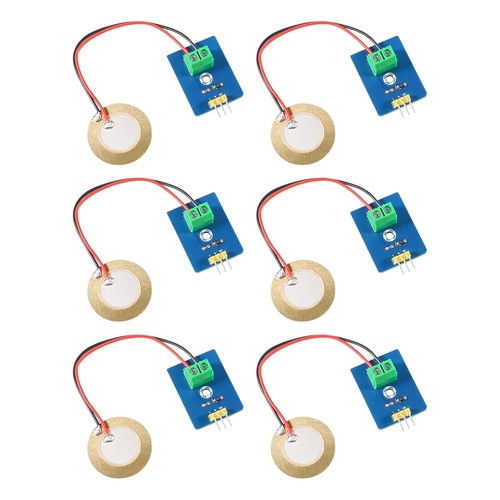 6Pcs Piezo Analog Ceramic Vibration Sensor Module Controller ...