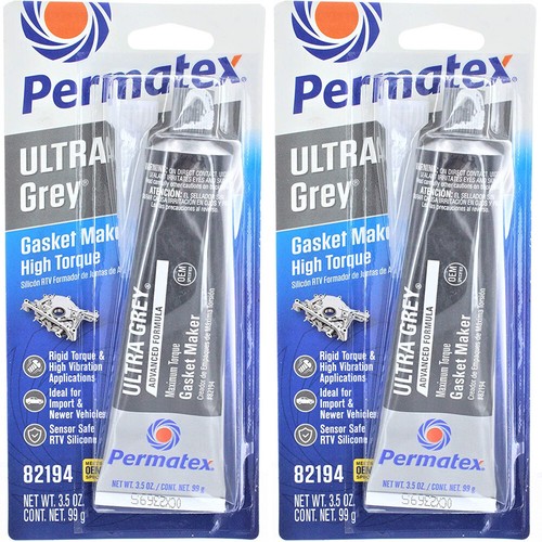 Permatex Ultra Grey 82194 RTV Silicone Gasket Maker Set Rigid (7oz ...