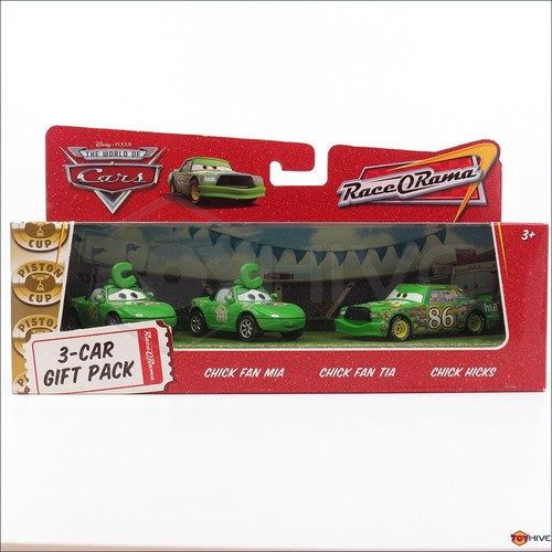 Disney Pixar Cars Chick Hicks 3-Car Gift Pack green Fan Mia Tia by ...