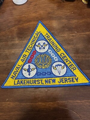 Vintage US Navy Naval Air Technical Training Center Patch - Lakehurst ...