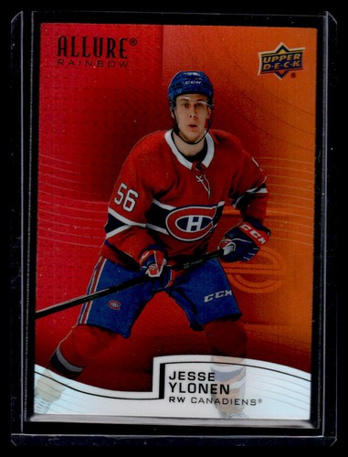 Jesse Ylonen 2021 UD Allure Rainbow Red/Orange #R-22 Montreal Canadiens ...