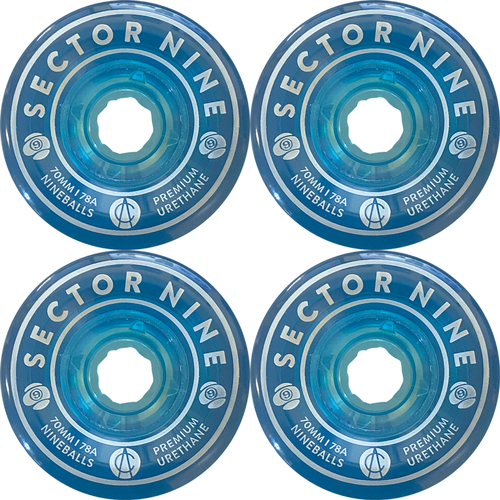 70mm Sector 9 Wheels Nineballs Blue 78a | eBay