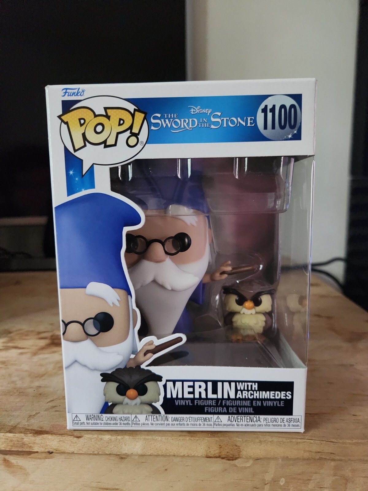 Funko Pop! Vinyl: Disney - Merlin with Archimedes #1100 for sale online ...
