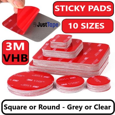 3M DOUBLE SIDED STICKY PADS Strong Heavy VHB Adhesive Mounting Tape ...