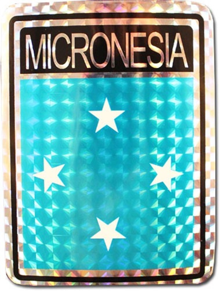 Micronesia Country Flag Reflective Decal Bumper Sticker | eBay