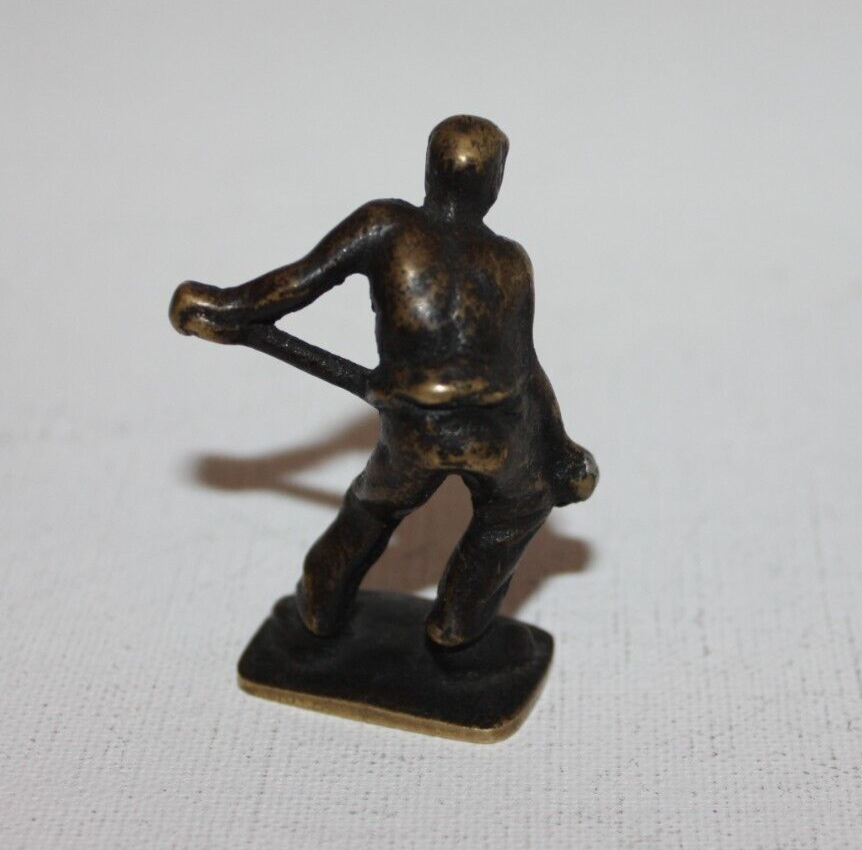 Worker Bronze 52g Brass Figurine Statue Sculpture Bosses Baller Old ...