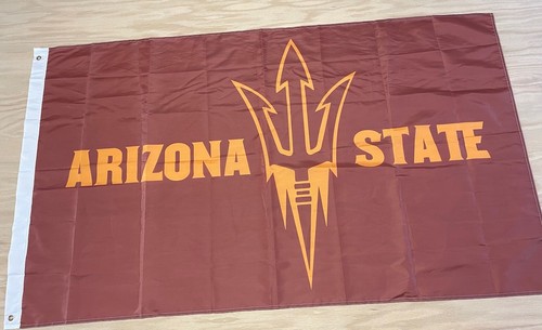 Large 3 Feet x 5 Feet Arizona State University Sun Devils Flag Banner ...