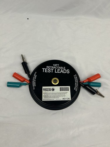 MATCO 3 LEAD X 10 FOOT RETRACTABLE TEST LEADS PART NUMBER AE-1129 | eBay