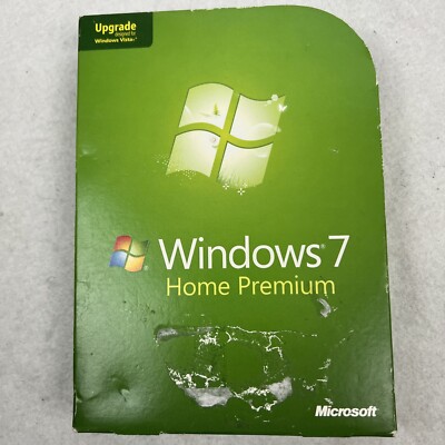 Microsoft Windows 7 Home Premium Upgrade-32 & 64 bit DVDs w/License Key ...