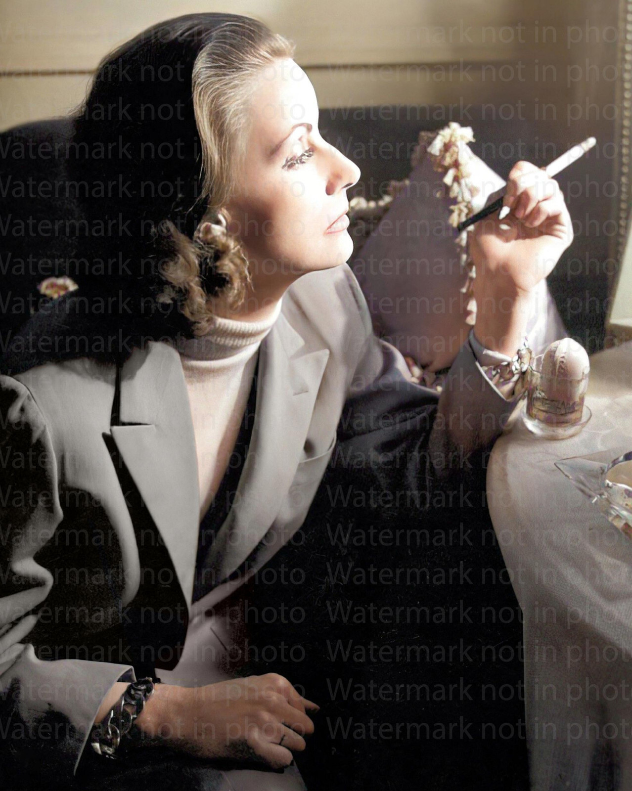 Greta Garbo 8x10 RARE COLOR Photo 608 | eBay