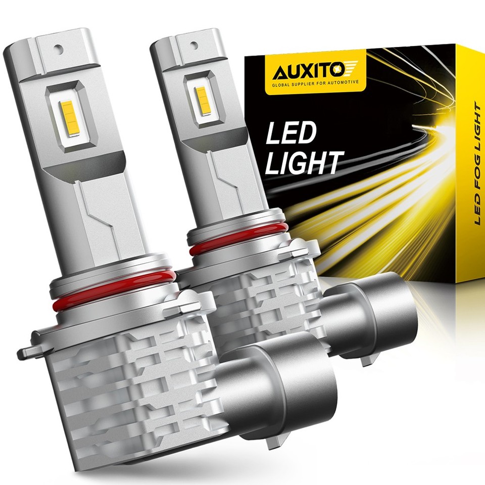 Canbus H10 9145 9050 AUXITO Light Bulbs DRL LED Yellow Fog Super Bright ...