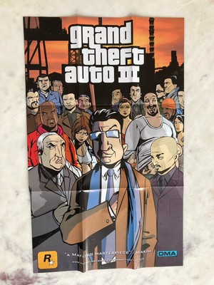 Grand Theft Auto III | PS2 | Poster / Map | eBay