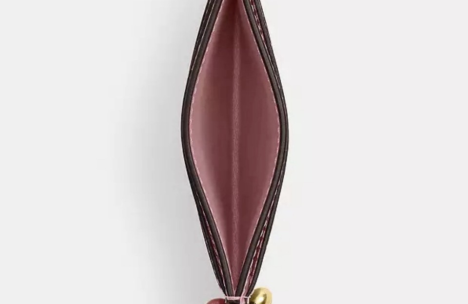 Coach Official Essential Card Case Charm CCY14 B4/PY Brass/Peony | eBay UK