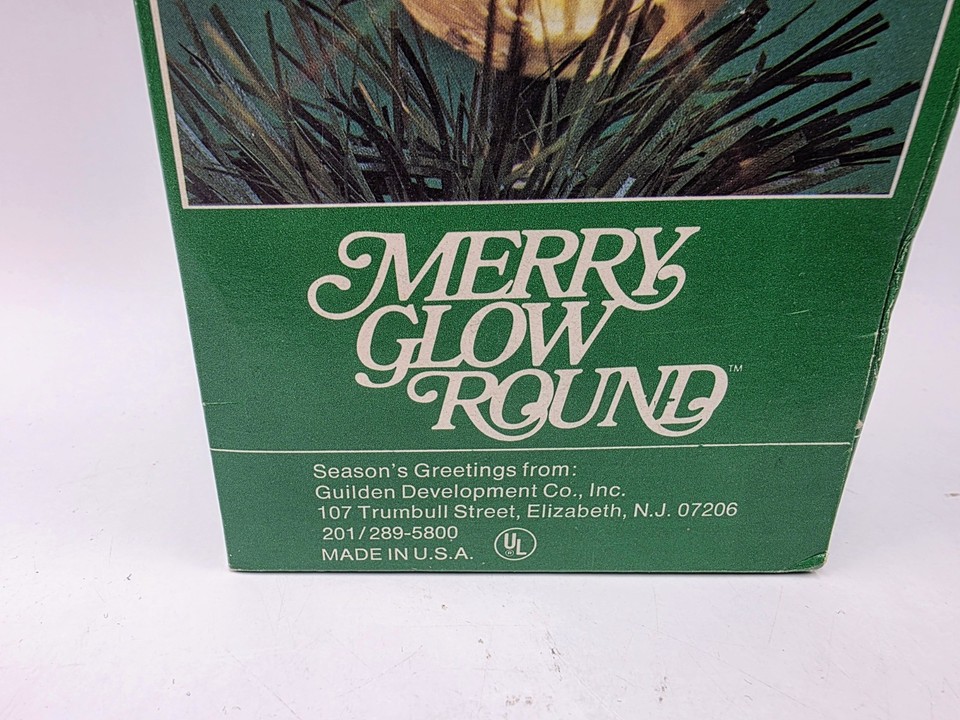 Vintage Christmas Merry Glow Round Spinning Snowman Blowmold Tree ...