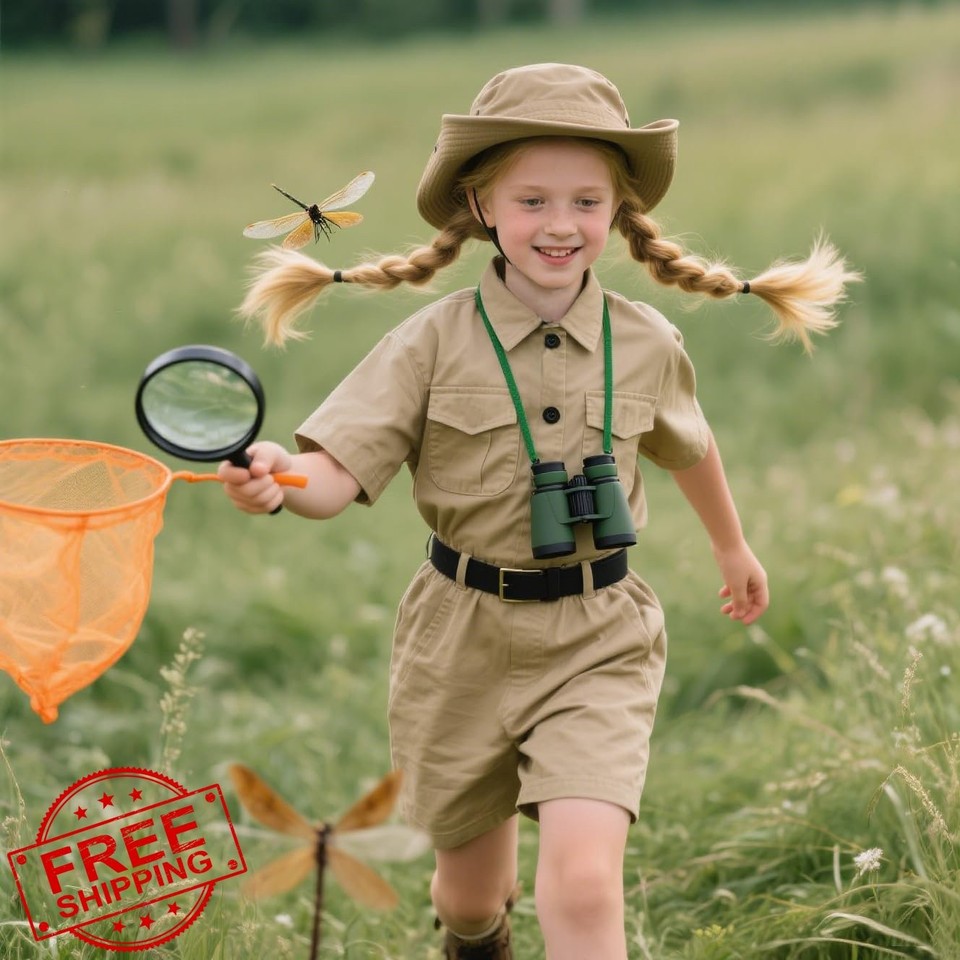 Kids Explorer Adventurer Costume Safari Camping Kit 3-13 | eBay