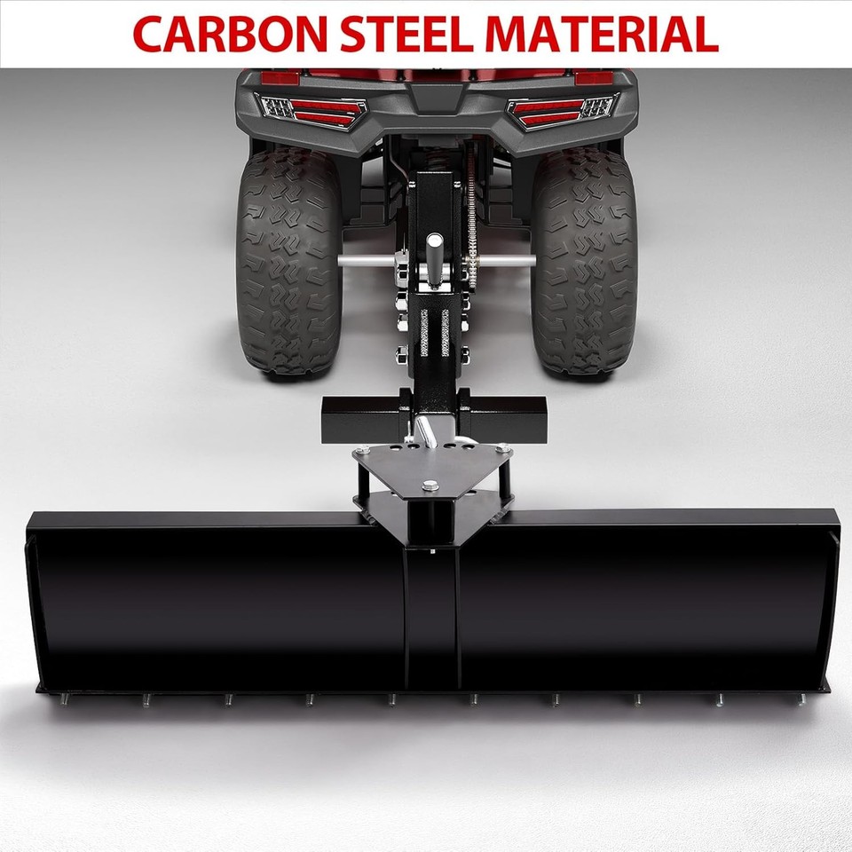 3-Position Scrape Blade w/ 2" Receiver for ATV UTV Adjustable 5 Angles ...