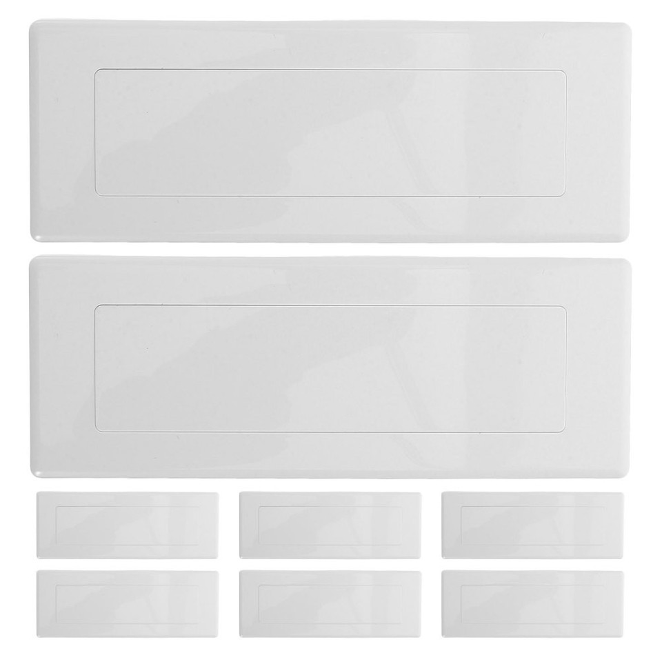 8 Pcs Socket Blanking Plate Plastic Electrical Box Covers Plates ...