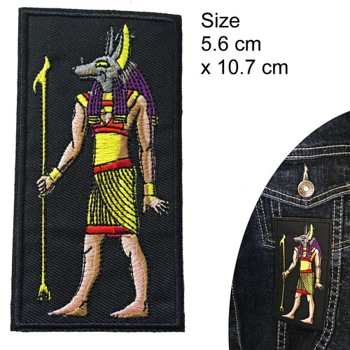 Anubis god iron on patch - Egypt pharao afterlife mummy coffin iron-on ...