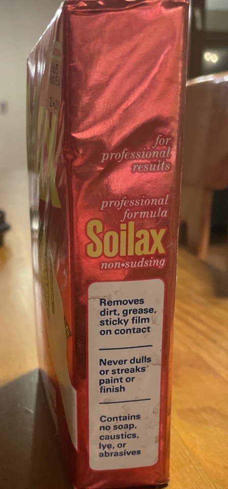 Vintage 1 lb Box SOILAX Non-Sudsing Wall Floor Cleaner RCN Products New ...