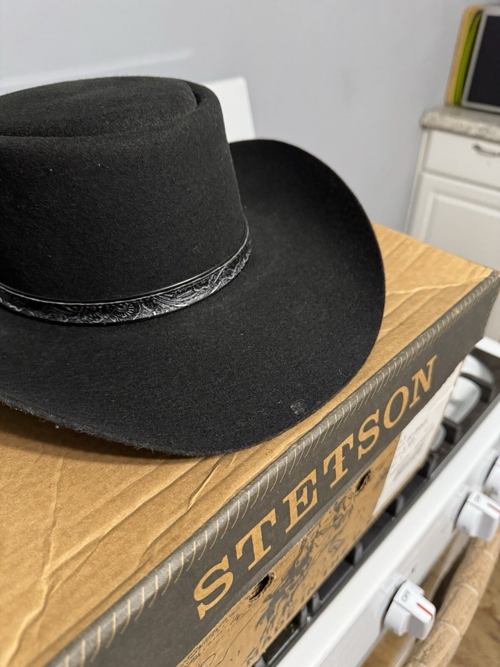 STETSON REVENGER 4X FELT GAMBLER COWBOY WESTERN HAT | eBay
