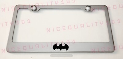 Batman Superhero Stainless Steel Chrome Finished License Plate Frame | eBay