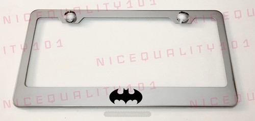 Batman Superhero Stainless Steel Chrome Finished License Plate Frame | eBay