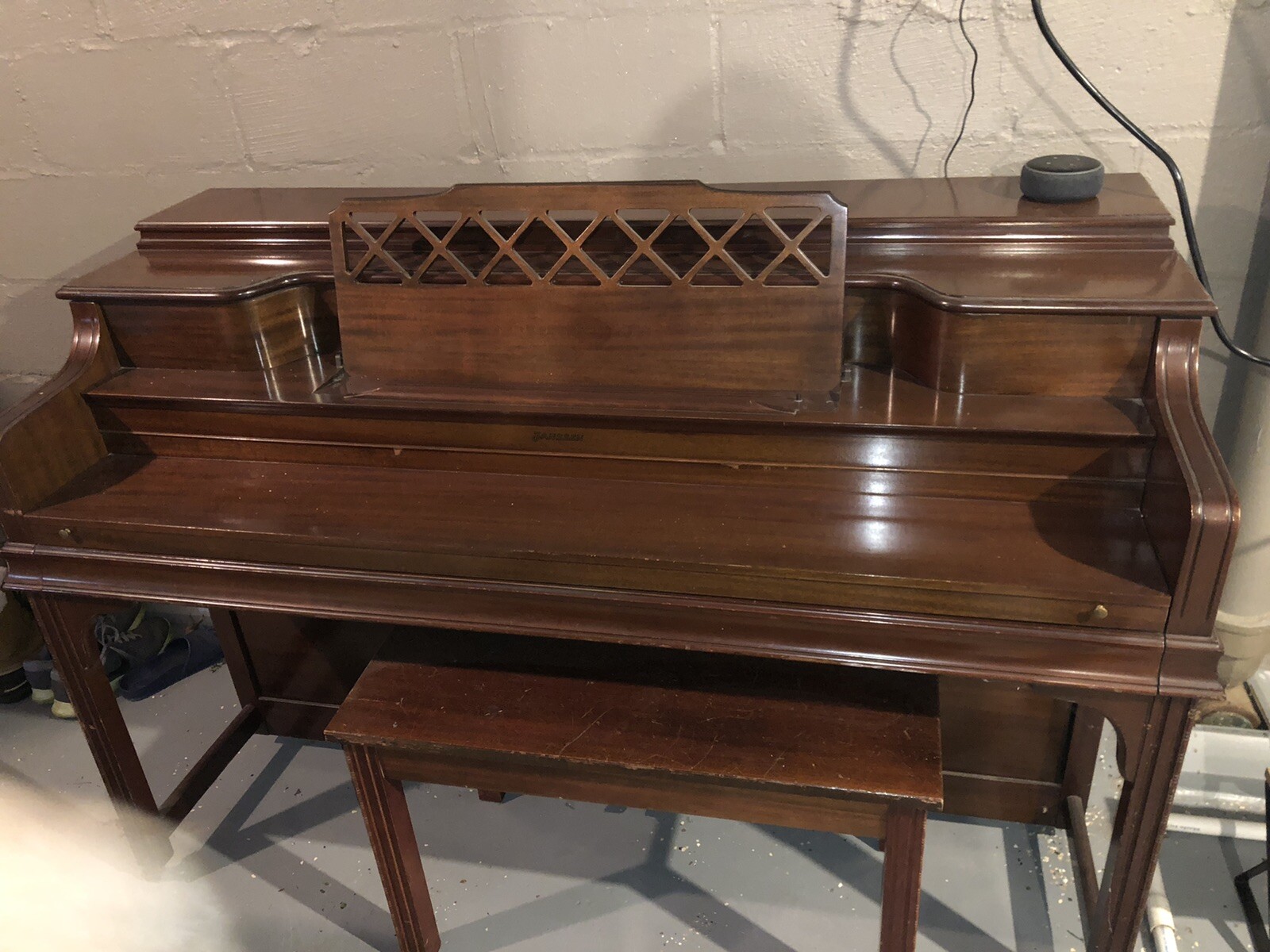 Upright Janssen Piano with Light | eBay