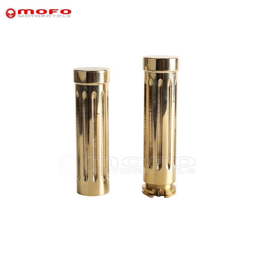 Brass Cafe Racer Custom Handlebar Hand Grip For Harley 1'' Bars Chopper ...