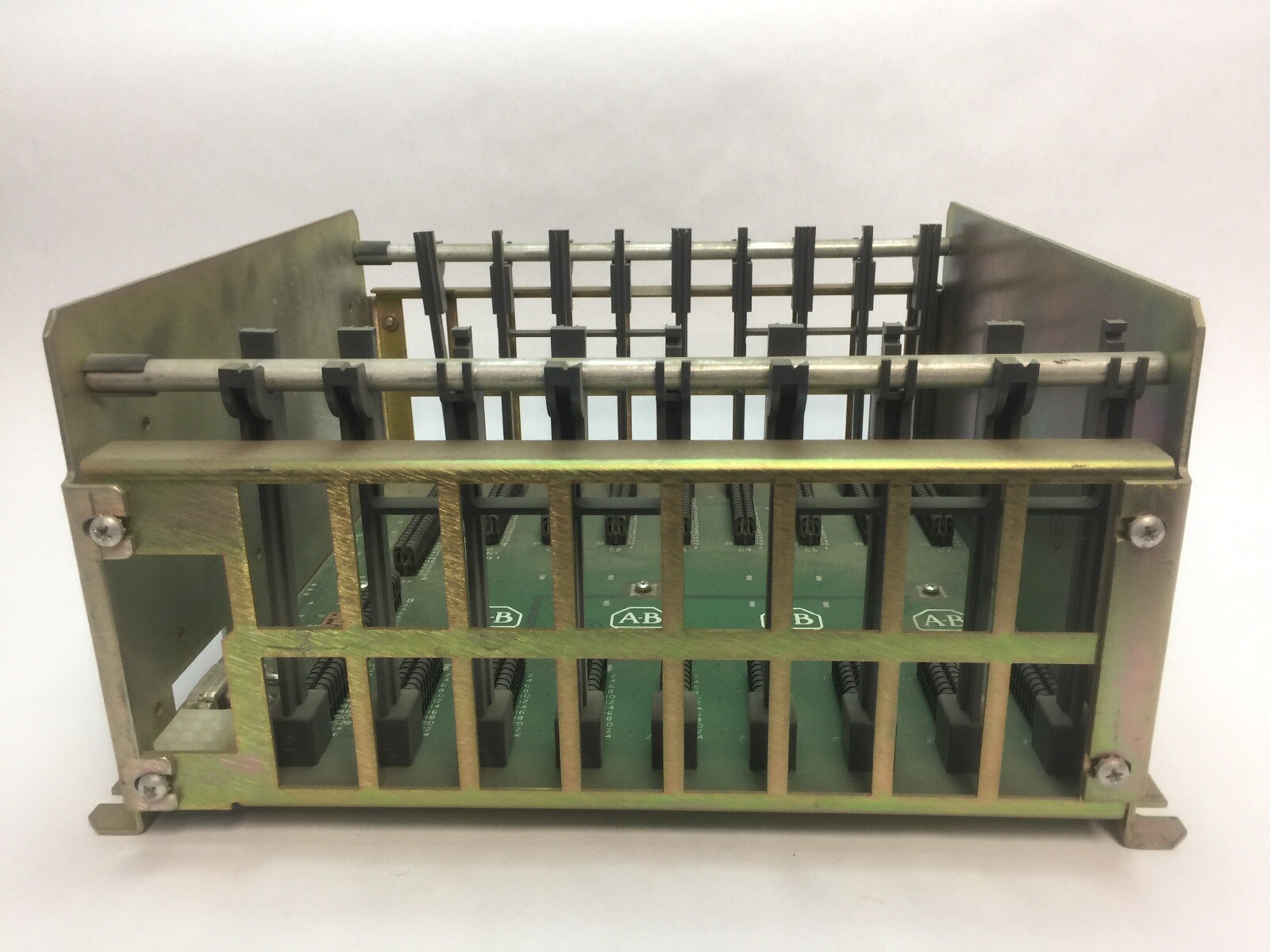 ALLEN BRADLEY 1771-A2B 8 SLOT I/O CHASSIS 5V PLANE 16A @ 5.25VDC MEMORY ...