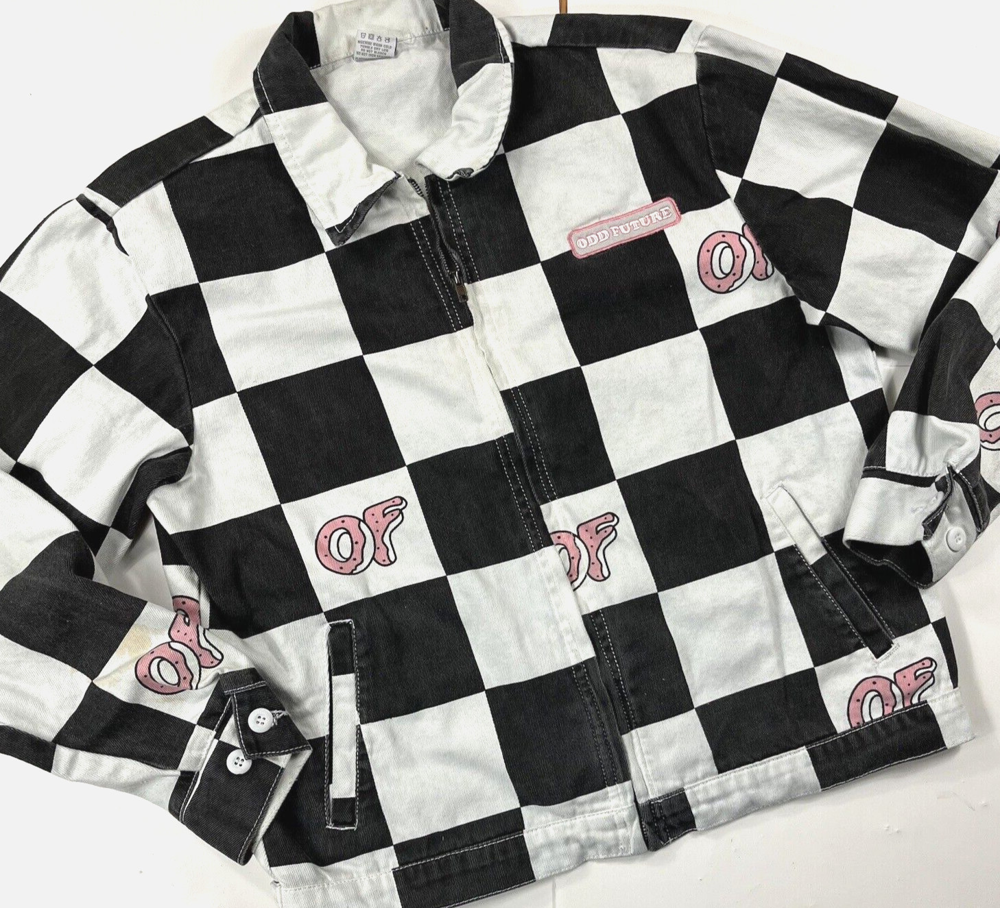 Odd Future Jacket Extra Large OF Black Checkered Donu… - Gem