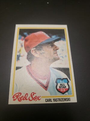CARL YASTRZEMSKI 1978 Topps Baseball Card #40 All Star Boston Red Sox ...